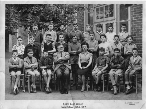 Photo De Classe Cinquième De 1956 Ecole Saint Joseph Copains Davant
