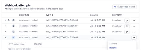How To Make Stripe Manually Resend An Event To Webhook Stack Overflow