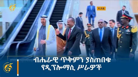 ብሔራዊ ጥቅምን ያስጠበቁ የዲፕሎማሲ ሥራዎች Youtube