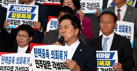 민주당 이동관 탄핵안 재추진윤재옥 국회 의사국 편향