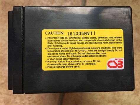 Аккумуляторная батарея для ИБП CSB HR1234W 12V/9Ah HR1234W F2 CSB ...