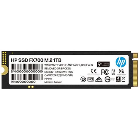 Disco Duro HP FX700 1TB SSD PCIe Gen4 x4 NVMe | PcComponentes.com