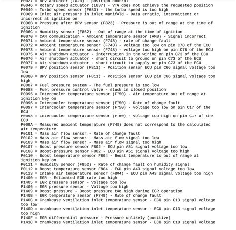 Kenworth Paccar Mx 13 Engine Fault Codes Dtc Diy And Guides