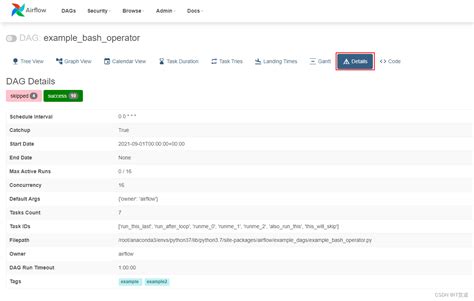 Apache Airflow 三 ：airflow Webui操作介绍airflow Ui Csdn博客