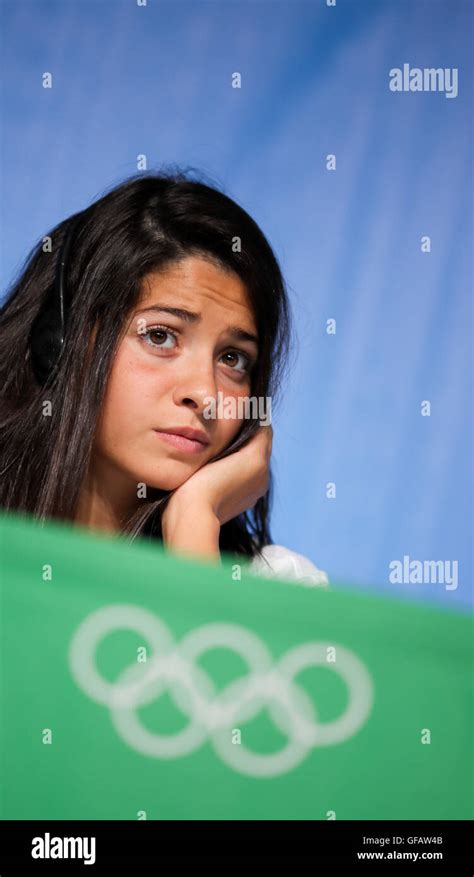 Rio De Janeiro Brazil 30th July 2016 The Swimmer Yusra Mardini Is