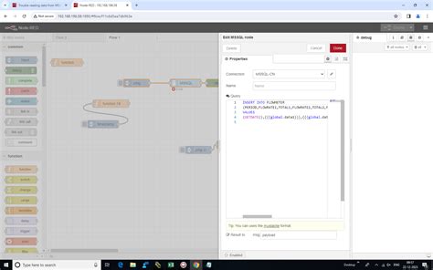 Logging Data In To Sql General Node Red Forum