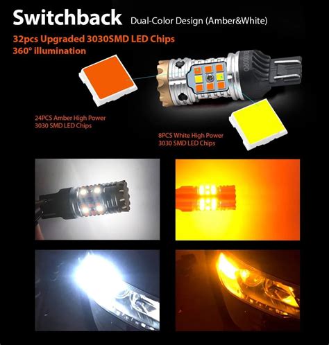 Sistema De Iluminación Canbus Hyper Flash Led Switchback De Señal De