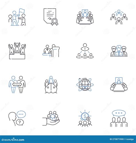 Nerking Line Icons Collection Nerking Connections Collaboration
