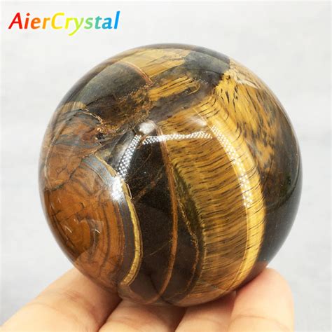 Natural Crystal Tiger Eye Ball Quartz Massage Polished Spheres Reiki