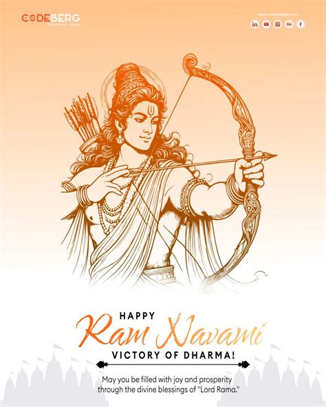 Wishing You A Joyous And Blessed Ram Navami From Codebergit 🚩 On This Codebergit Technology