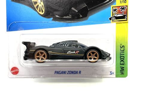 2022 Hot Wheels Pagani Zonda R Black HW Exotics W Real Riders SUPER