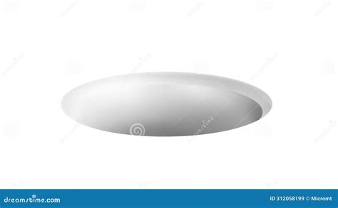Mockup Of A Round Chamfered Edge Hole Deep Chamfered Bore Isolated