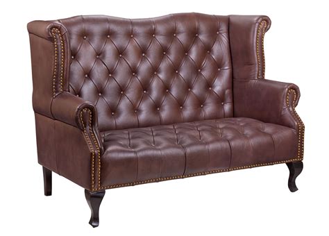 Диван из кожи "royal sofa brown" (Mak-interior) коричневый бук ...