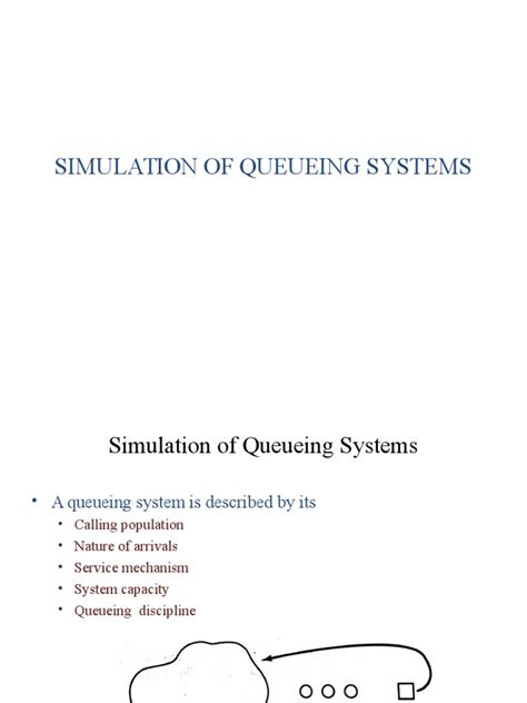 Simulation Of Queueing Systems Pdf Probability Distribution Applied Mathematics