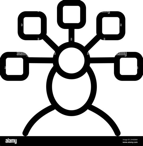 This Icon Represents A Person Effectively Managing And Connecting