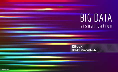 Big Data Flow Vector Complex Visualisation Stock Illustration Download Image Now Abstract