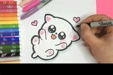 رسم قطة كيوت Wiki Diy عربي Amino