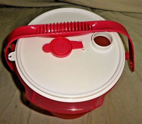 Tupperware Jumbo Canister With Flip Top Seal And Handle Pink 5 Qt