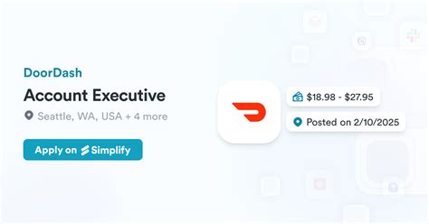 Account Executive Doordash Simplify Jobs