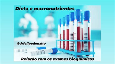 Dieta e macronutrientes e sua relação os exames bioquímicos YouTube