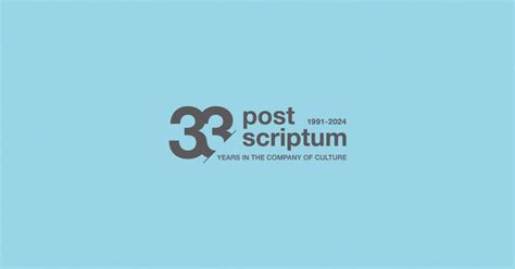 33 χρόνια Postscriptum Postscriptum 33 χρόνια Postscriptum Postscriptum