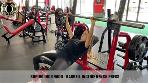 Supino Inclinado Barbell Incline Bench Press Youtube