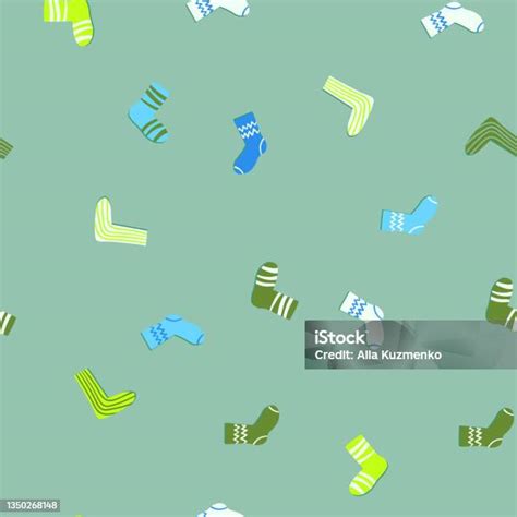 현대적인 컬러풀 한 양말과 매끄러운 패턴 낙서 스타일의 트렌디 한 액세서리 다양한 면 발 천 초대 카드 직물 직물 직물 웹 및 인쇄만화 양말 벡터 일러스트레이션 0명에 대한