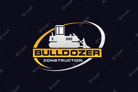 Vector De Plantilla De Logotipo De Bulldozer Vector De Logotipo De