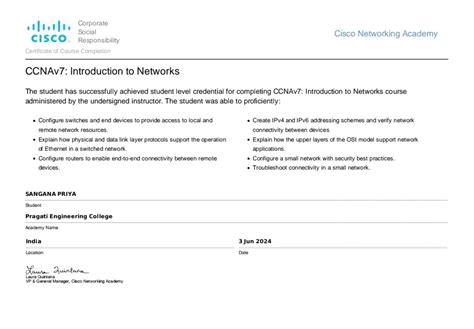 Priya Sangana On Linkedin Cisco Ccna Cisconetworkingacademy