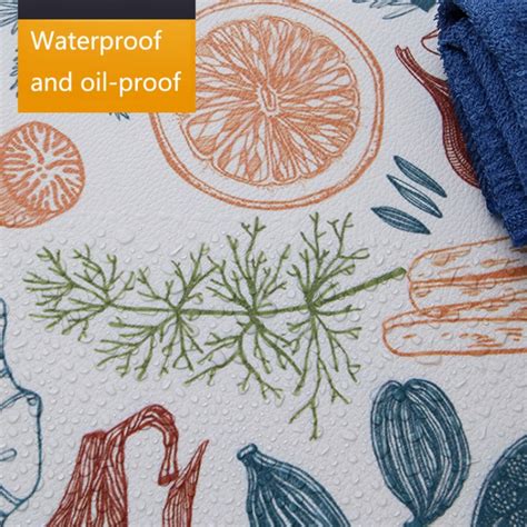 Pvc 주방 비 슬립 바닥 스티커 두꺼운 스티커 가정용 방수 바닥 매트 사양 40x80cm Pft 003