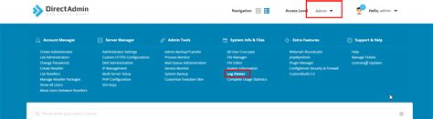 Direct Admin Log Viewer Hướng Dẫn Hỗ Trợ Dịch Vụ BKNS