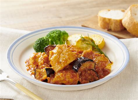 チキンのトマト煮｜レシピ｜創味食品
