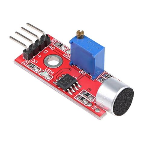 microphone sound sensor voice detection module with digital and analog out for diy projects