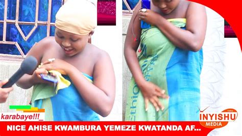 GIFTY Noneho Karabaye NICE Arambuye Impuzu Imbere Ya Camera Inyishu