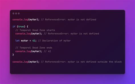 interviewer what is the temporal dead zone in javascript temporal