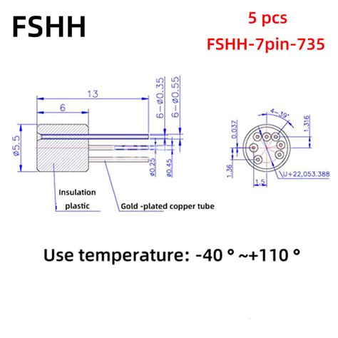 Fshh Round 7pin Laser Diode Test Socket Electrode Insertion Fshh Store