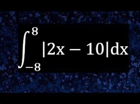 Integral Del Valor Absoluto De Integrales Con Valor Absoluto