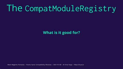 Hyvä Compatibility Modules PPT