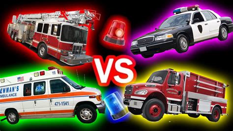 USA vs Old USA Police, Ambulance, Fire Truck Siren Horn Sound Variations in 40 Seconds - YouTube