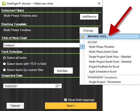 Multi Phase Timeline In Excel OnePager Express
