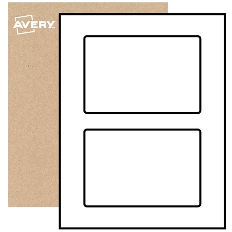Printable Rectangle Labels Matte White Paper 4 X 6 Avery