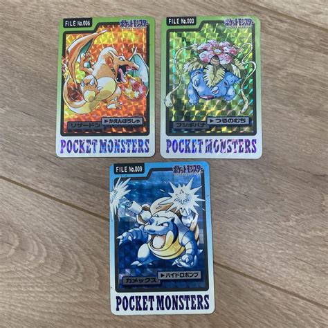 ポケカ バンダイ カードダス リザードン カメックス フシギバナ まとめ売り ポケモンカードゲーム