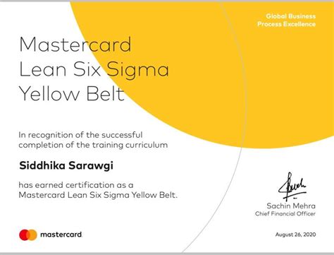 Siddhika Sarawgi On Linkedin Sixsigmacertification