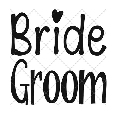 Bride And Groom Svg File Svg Png  Silhouette Cricut Cut File