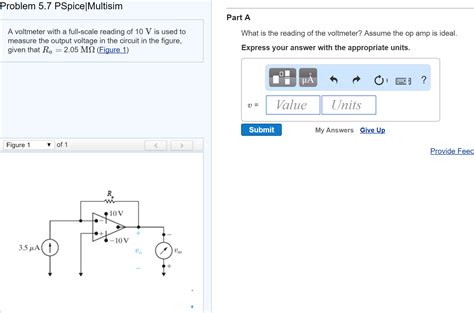 Solved A Voltmeter With A Full Scale Reading Of 10 V Is Used