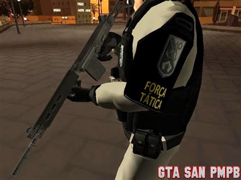 GTA SAN PMPB SKIN CAPACETE DA FORÇA TÁTICA PMPB