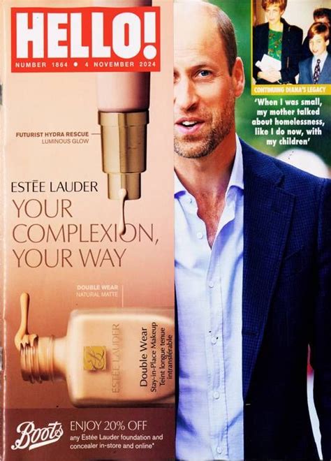 Hello Magazine Prince William Cover 4 November 2024 Issue 1864