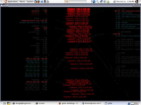 Gltail Realtime Logfile Visualization Dougal Campbell S Geek Ramblings