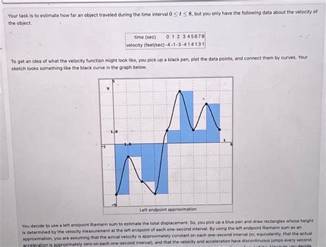 Solved Your Task Is To Estimate How Far An Object Traveled