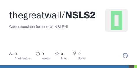 Github Thegreatwall Nsls Core Repository For Tools At Nsls Ii